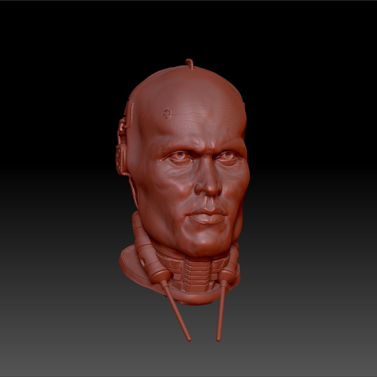Robocop bust of man 3D model 3D printable | CGTrader