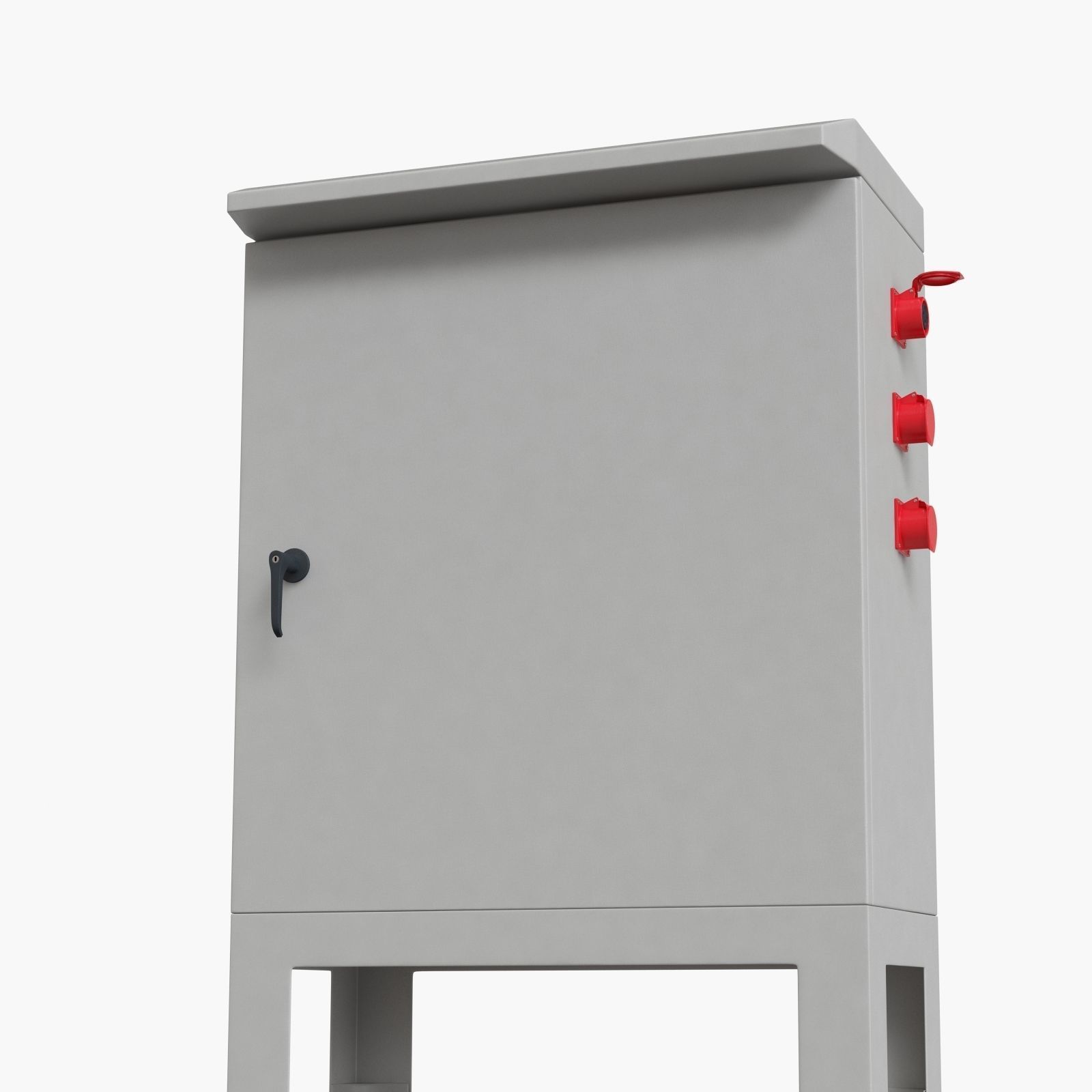 Outdoor electric box detailed 3D model | CGTrader