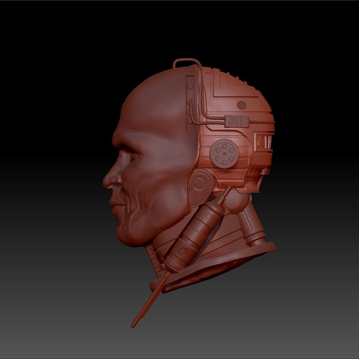 Robocop Smile 3D model 3D printable | CGTrader