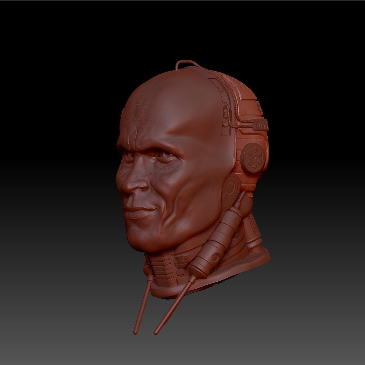 Robocop Smile 3D model 3D printable | CGTrader