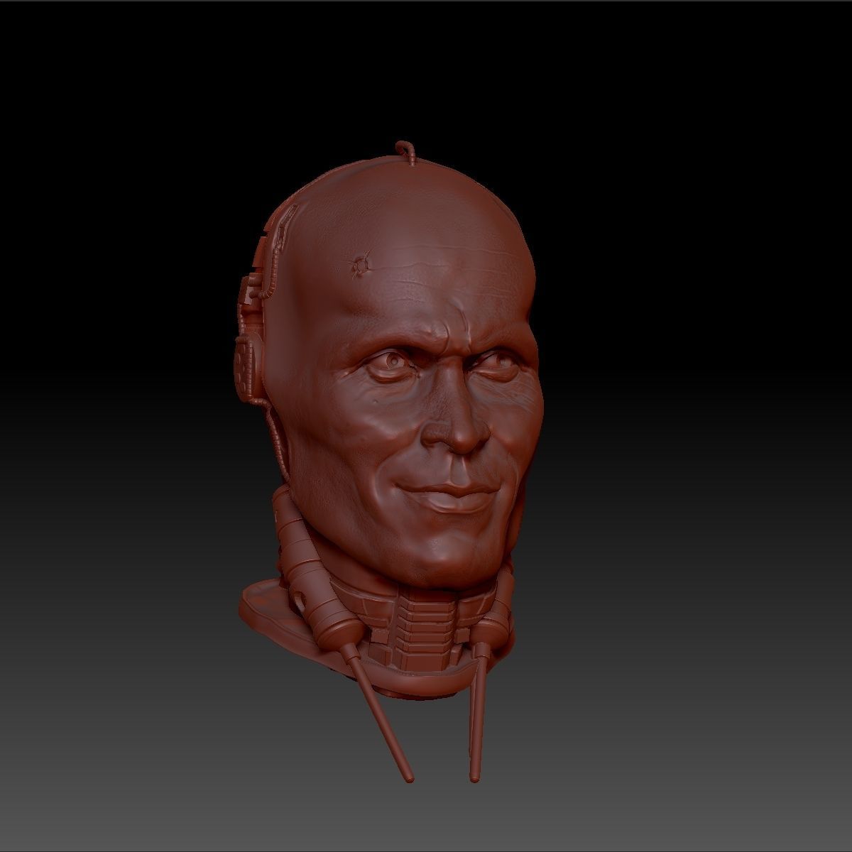 Robocop Smile 3D model 3D printable | CGTrader