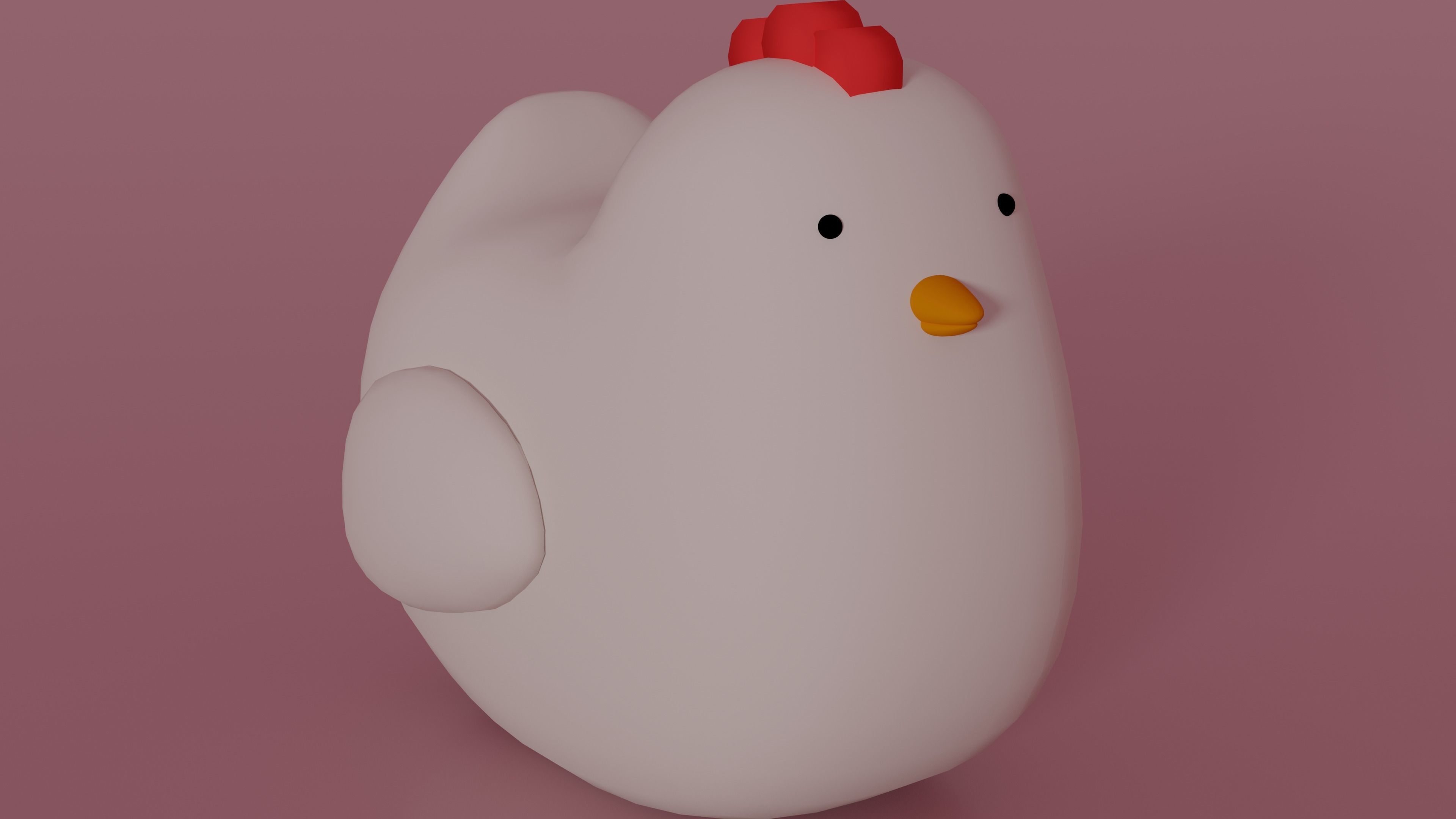Stylized Cartoon Chicken and Chicks free 3D model | CGTrader