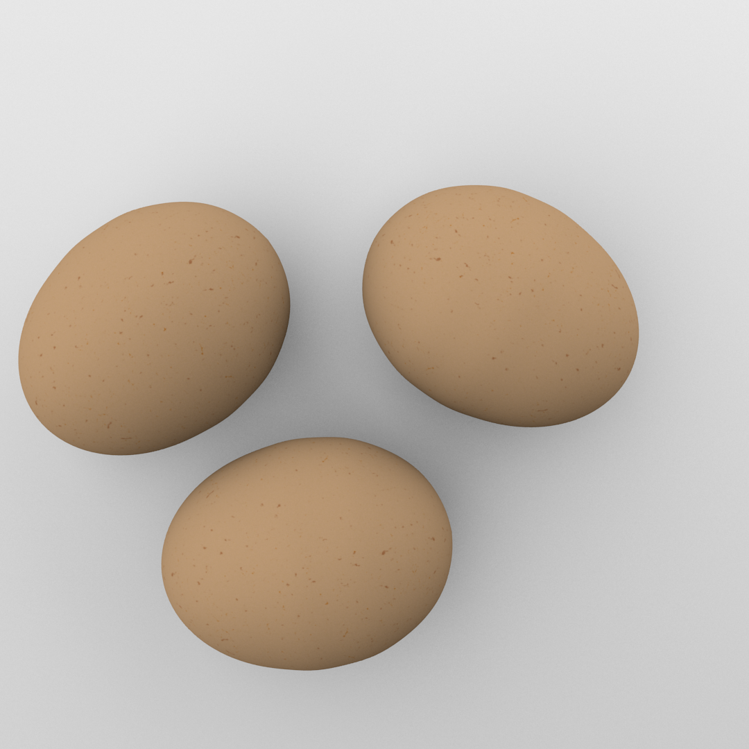 Chicken Eggs 3D Model 3DS FBX BLEND DAE | CGTrader.com