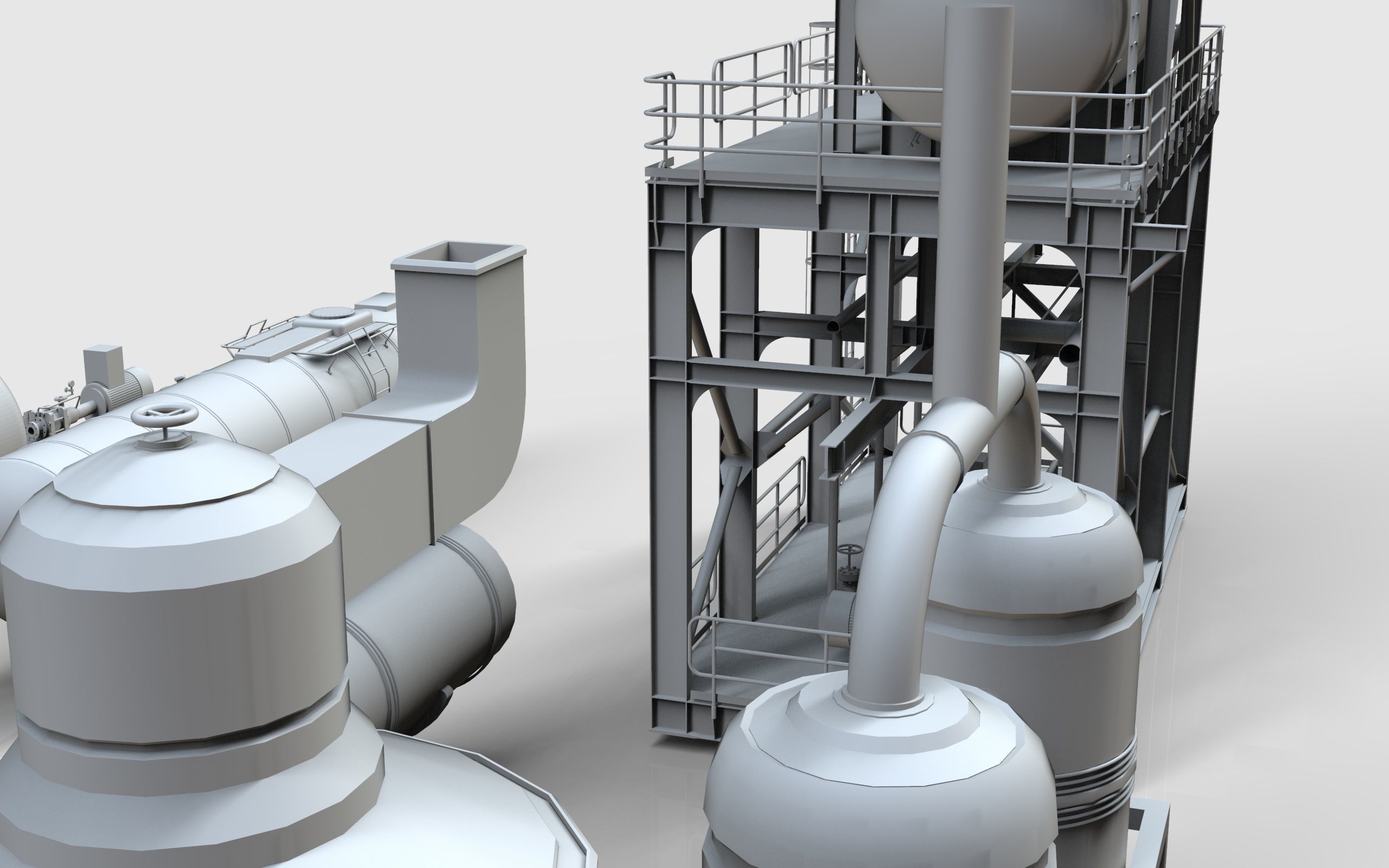 Industrial Production Parts 3D model | CGTrader
