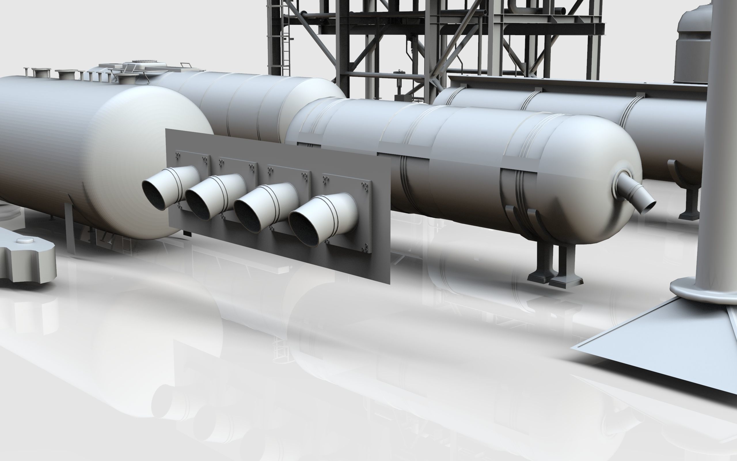 Industrial Production Parts 3D model | CGTrader