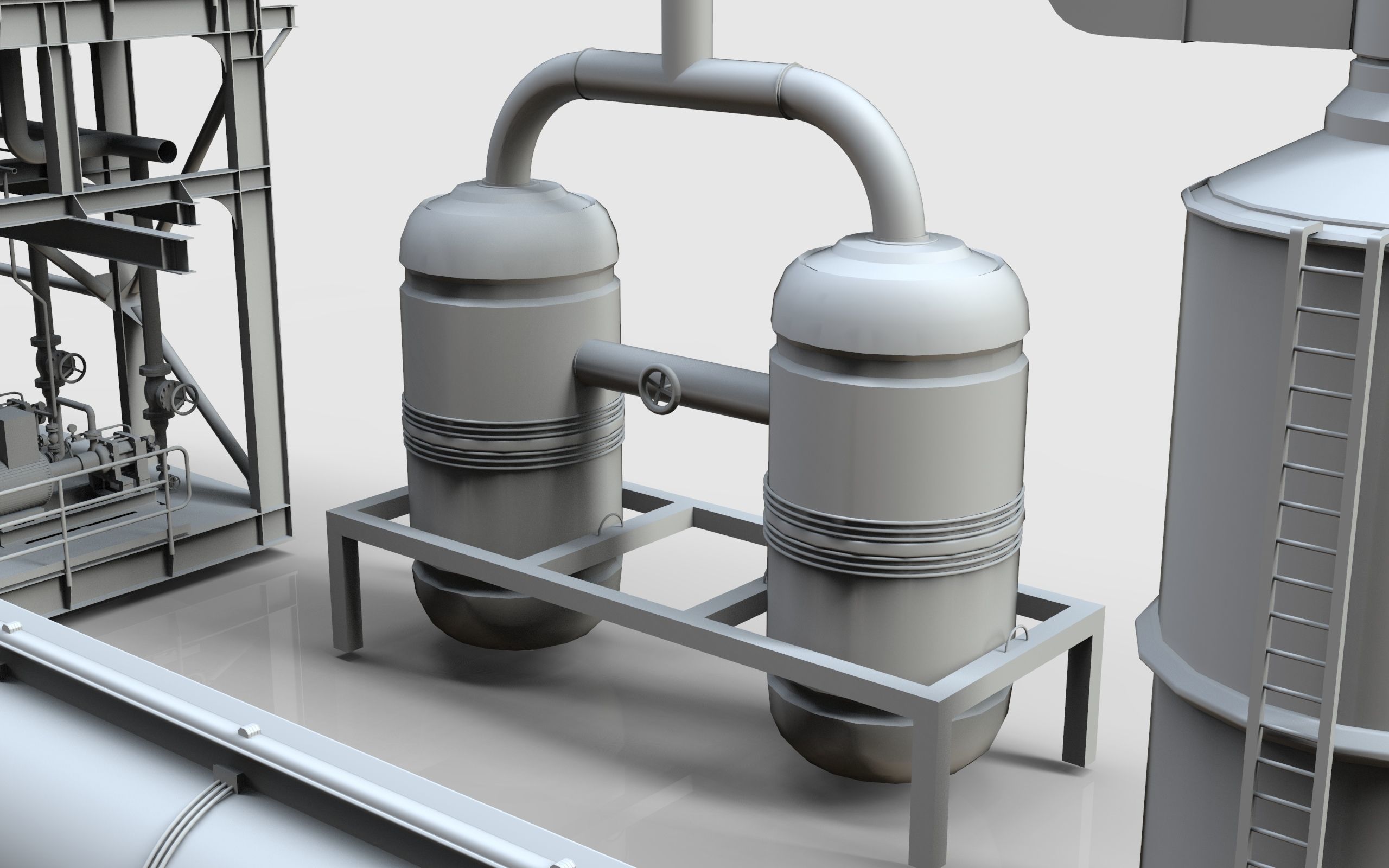 Industrial Production Parts 3D model | CGTrader