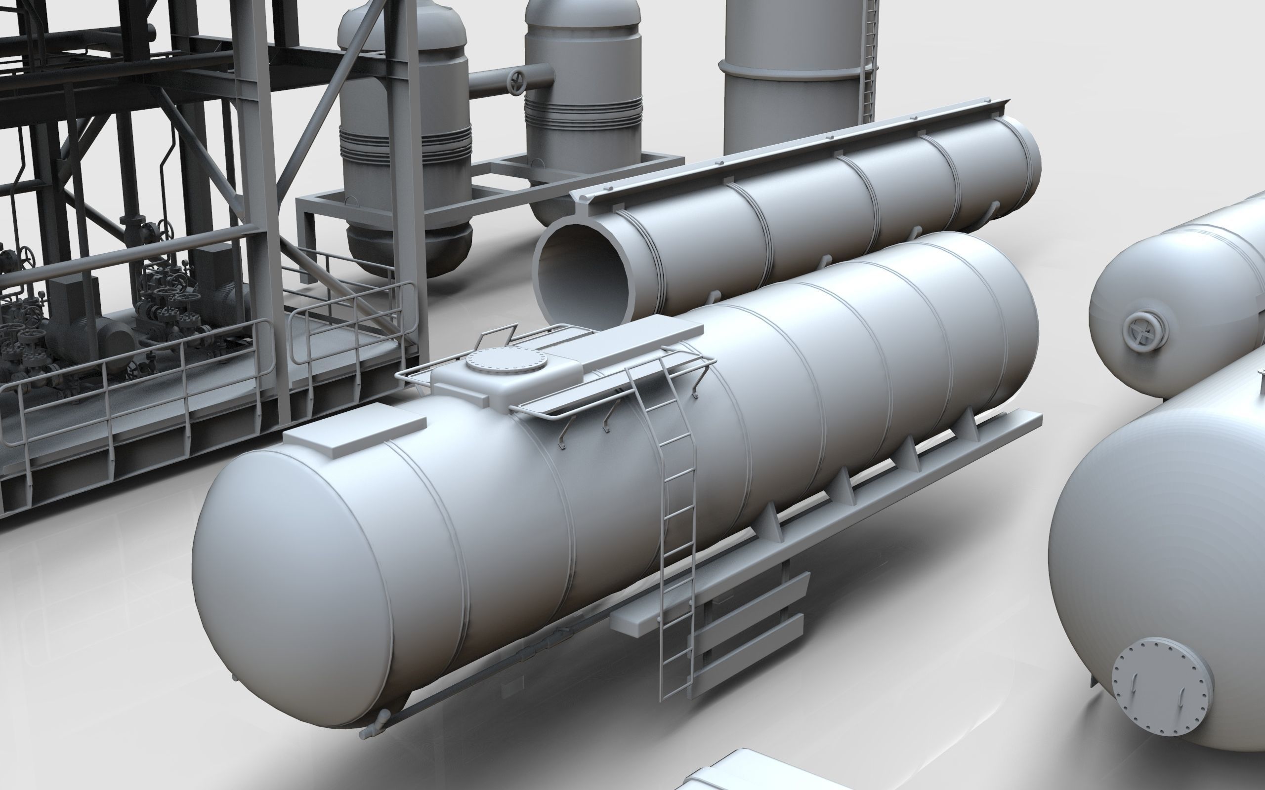 Industrial Production Parts 3D model | CGTrader