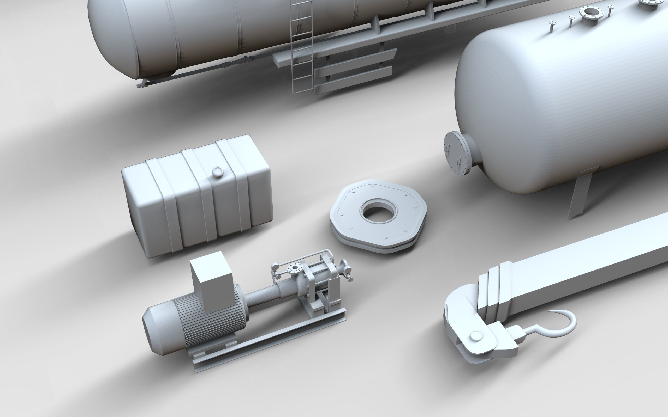 Industrial Production Parts 3D model | CGTrader