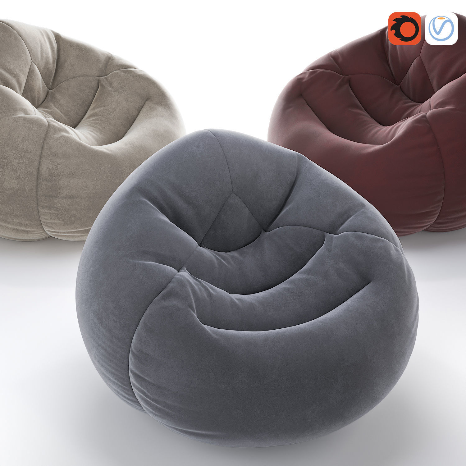 Armchair Ultra Lounge Intex 3D model | CGTrader