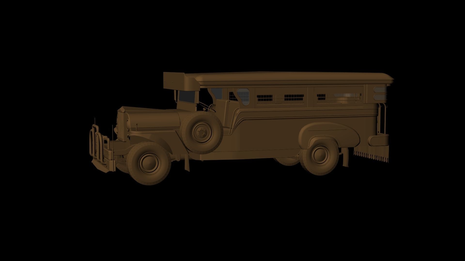 Jeepney school bus 3D model | CGTrader