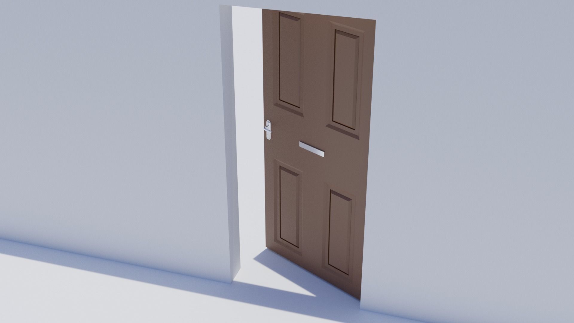 3D model Low Poly Swinging Door VR / AR / low-poly | CGTrader