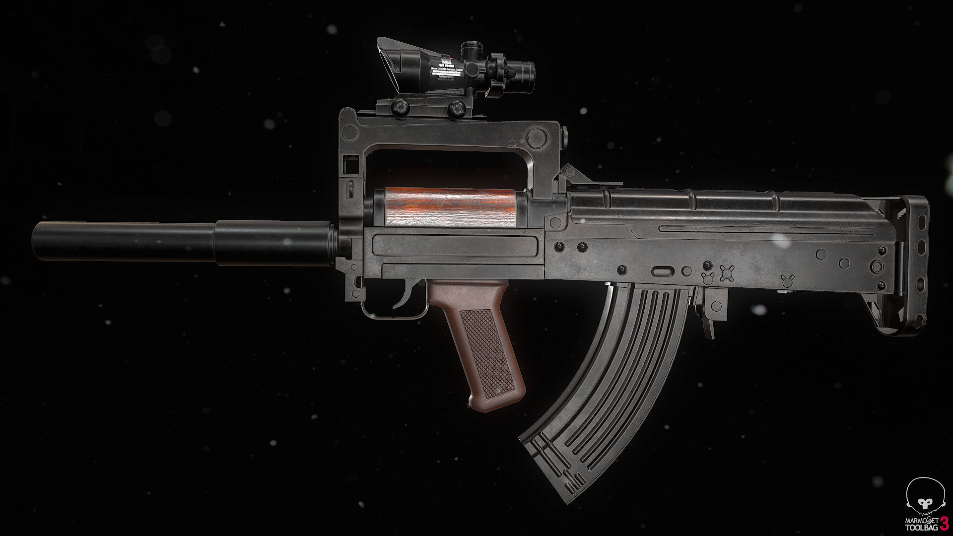 3D model Groza Rilfe VR / AR / low-poly | CGTrader