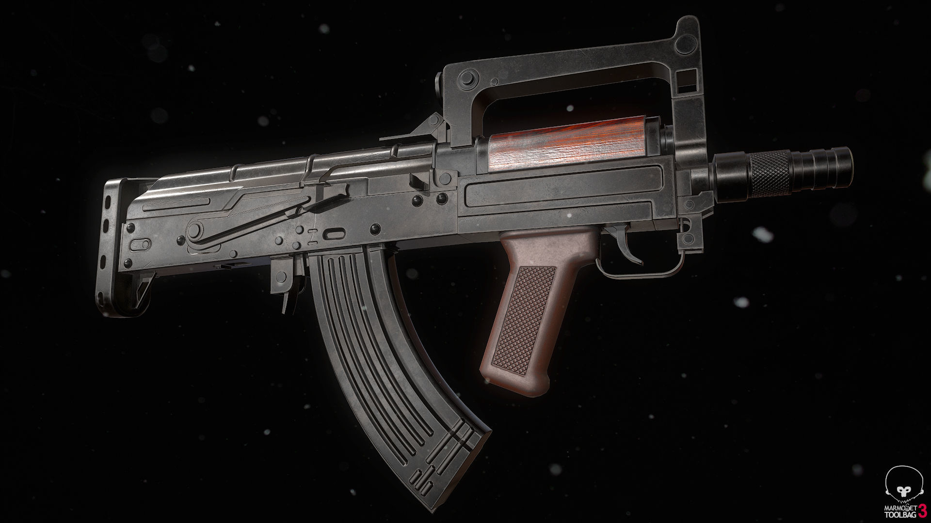 3D model Groza Rilfe VR / AR / low-poly | CGTrader