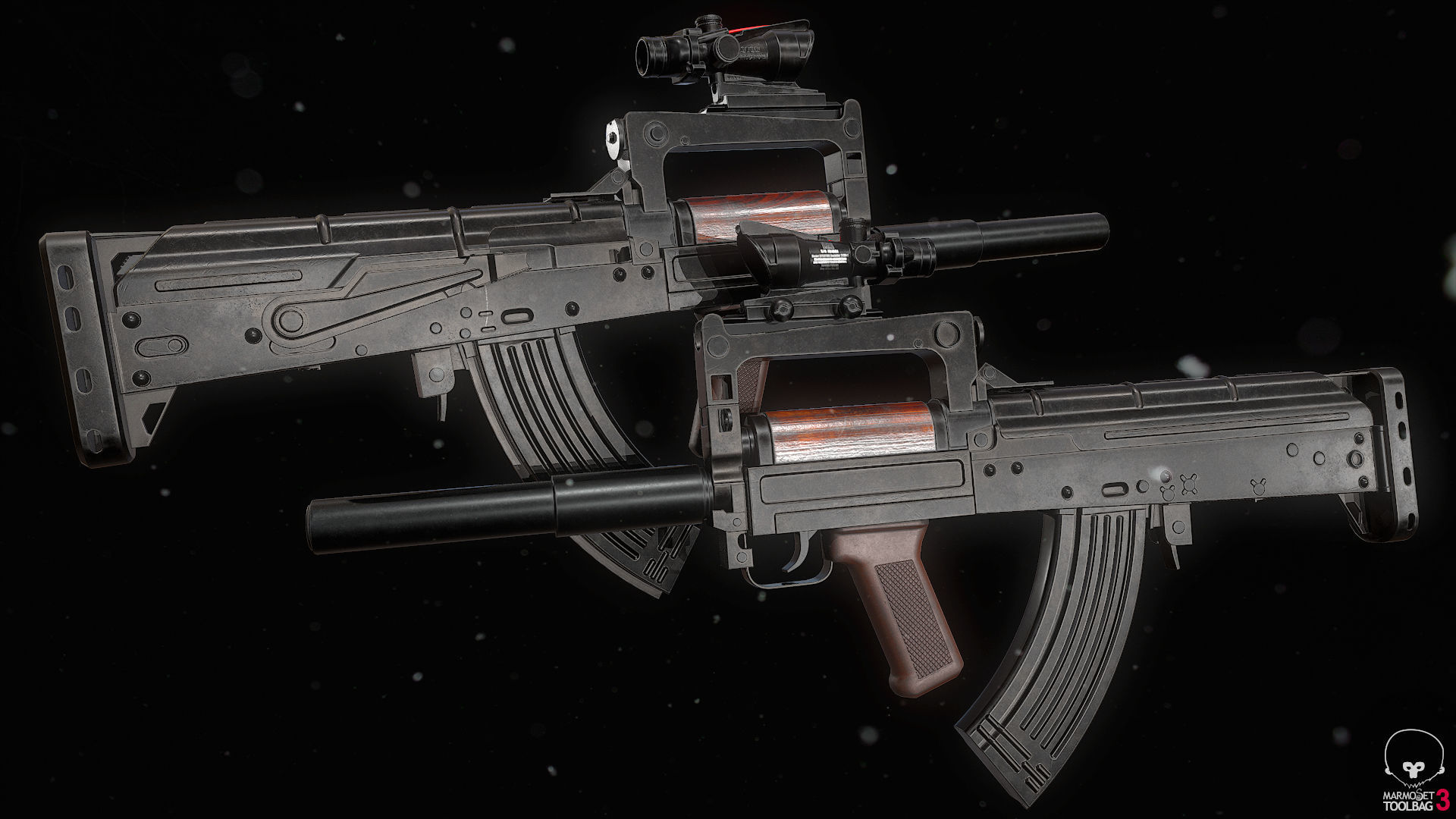 3D model Groza Rilfe VR / AR / low-poly | CGTrader