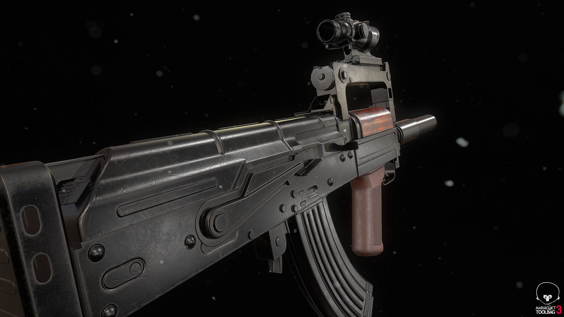 3D model Groza Rilfe VR / AR / low-poly | CGTrader