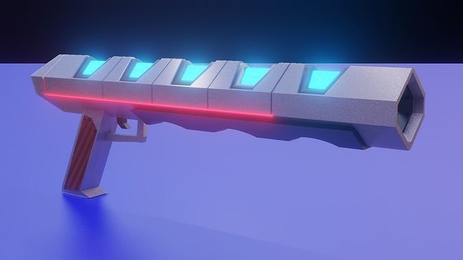 3D model scifi-weapon light VR / AR / low-poly | CGTrader