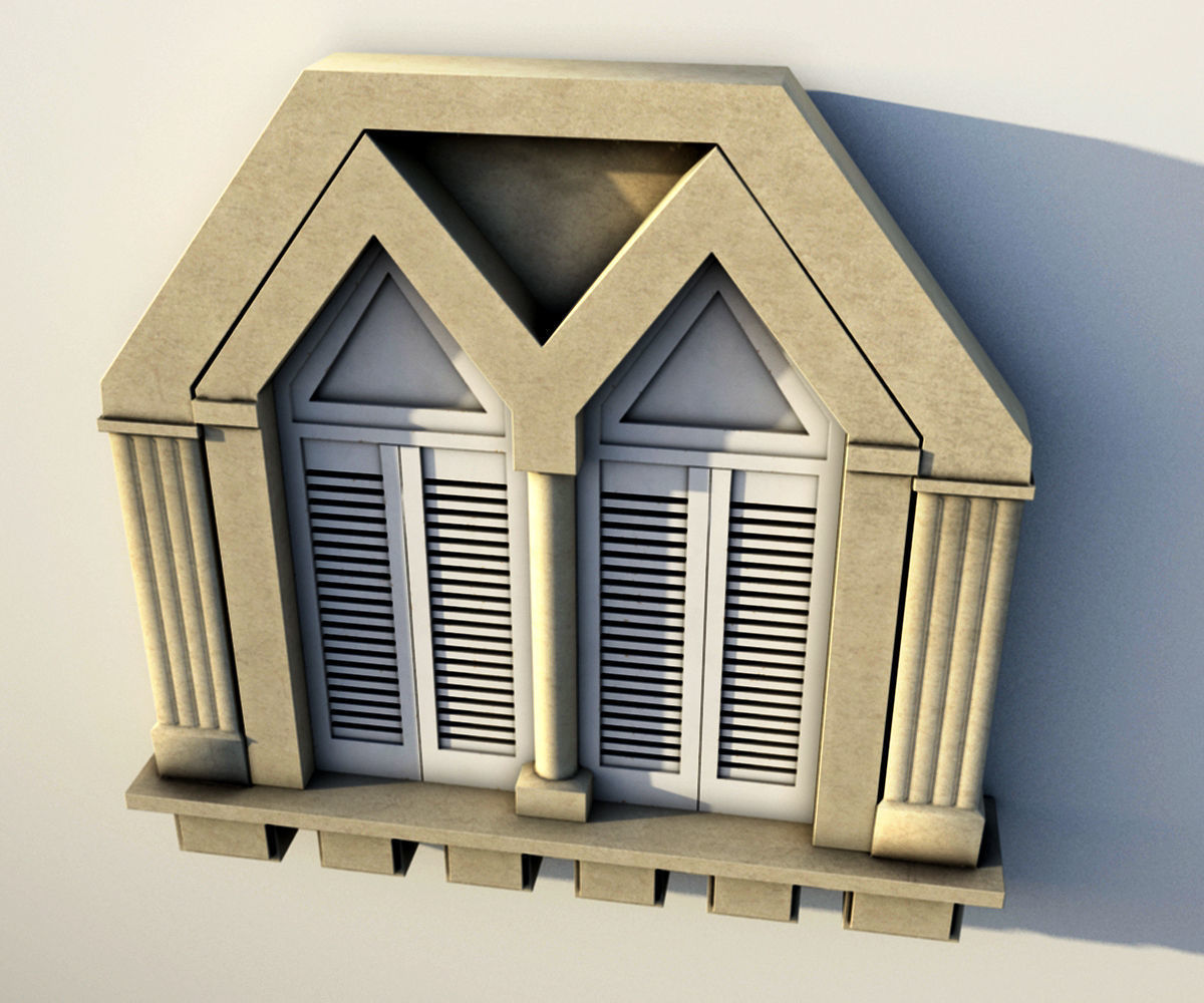 3D model Shutters window with VR / AR / low-poly | CGTrader