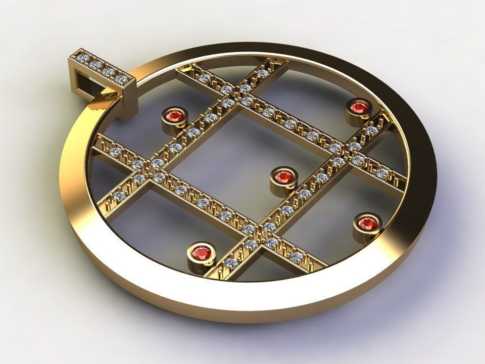 circle pendant concept cad design 3D model 3DM