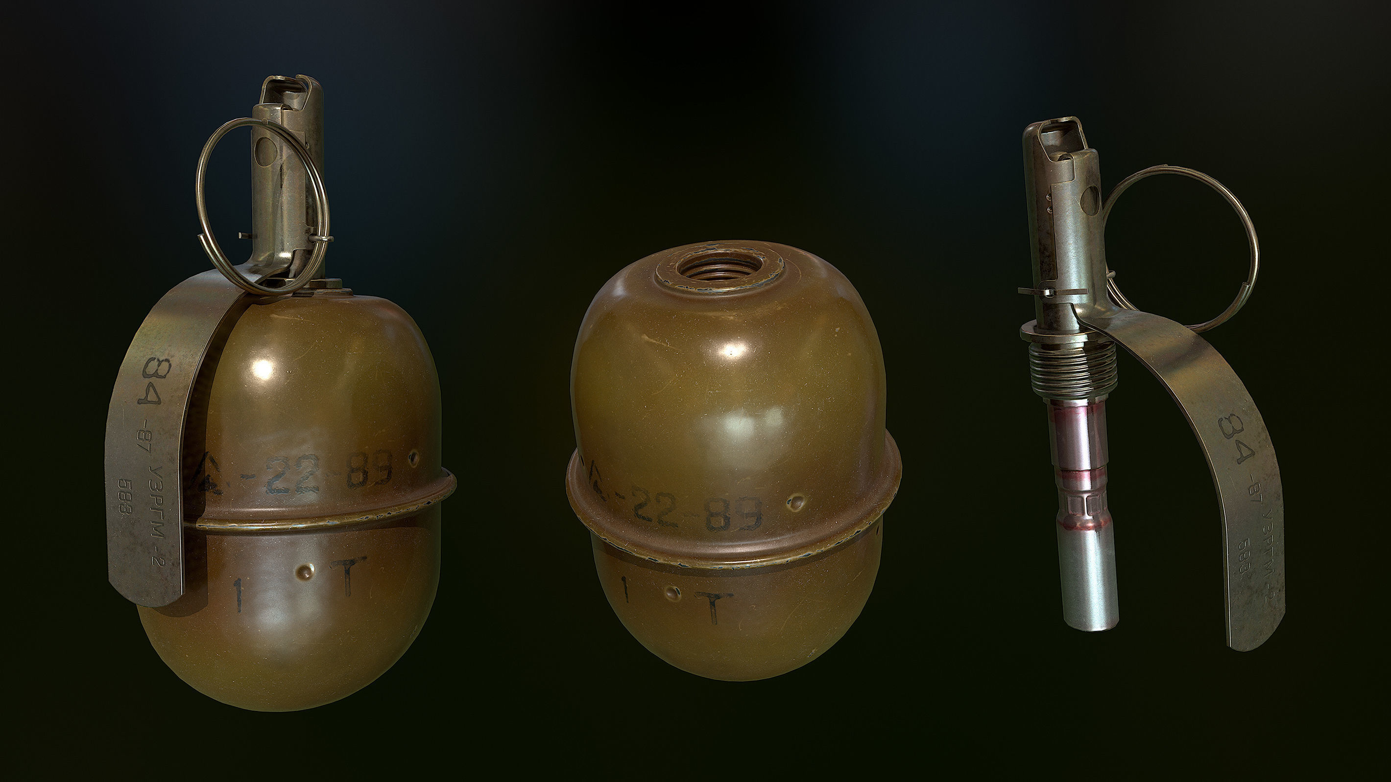 3D model RGD5 Hand Grenade VR / AR / low-poly | CGTrader