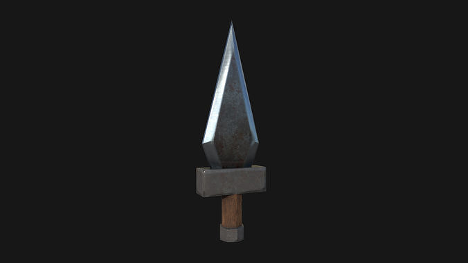 low poly knife sword free VR / AR / low-poly 3D model | CGTrader