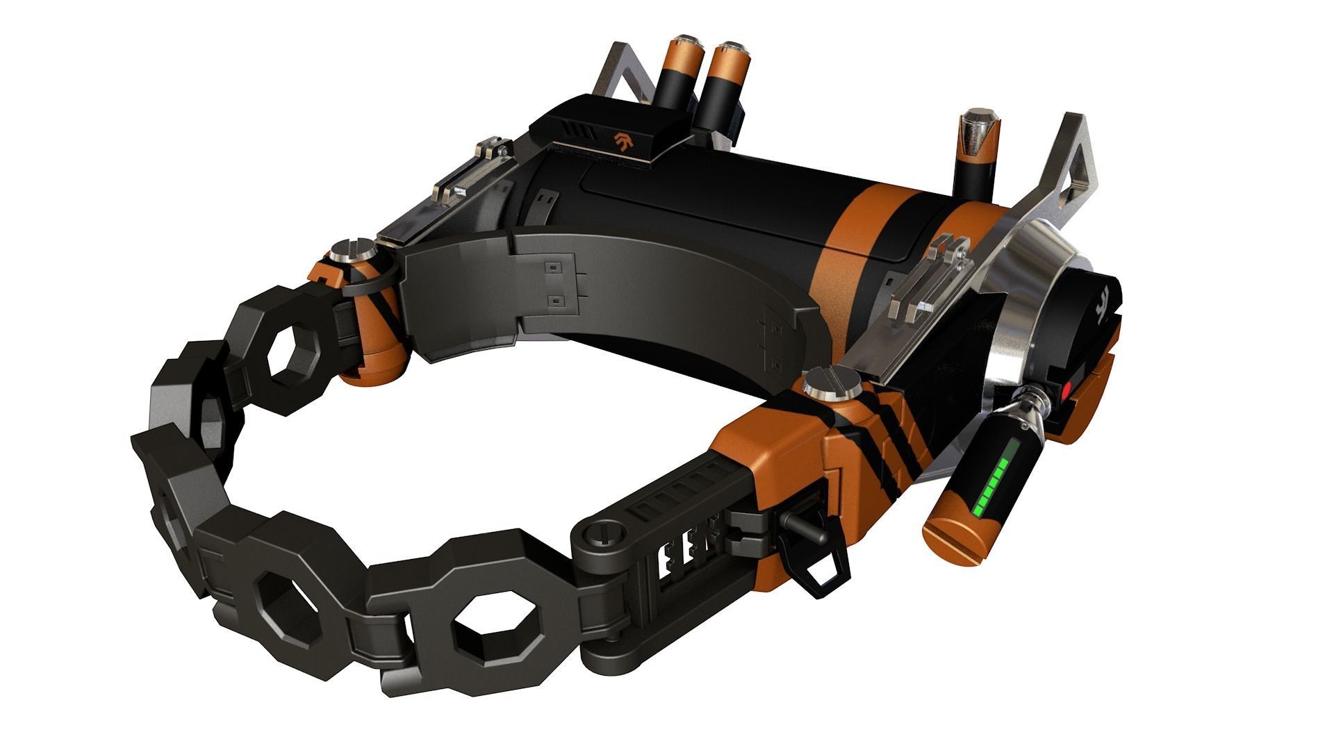 District 9 explosive neckbrace 3D model | CGTrader