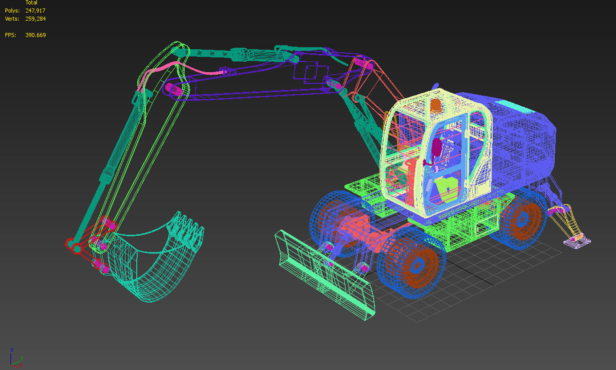 Excavator 3D model | CGTrader