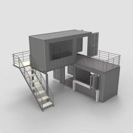 Portable Building and Shipping Container Collection 3D model | CGTrader