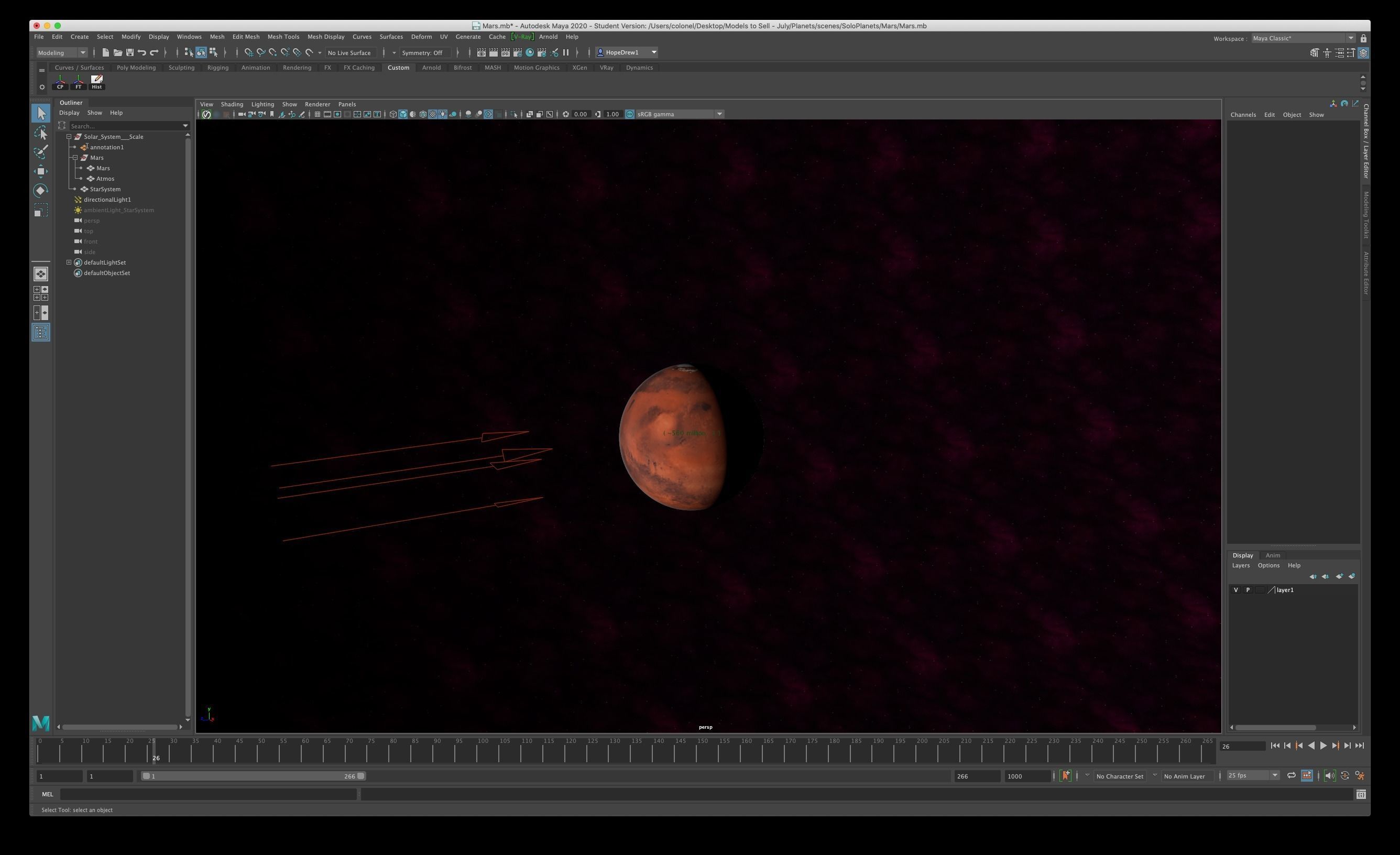 3D model Mars - High Quality Low Poly VR / AR / low-poly | CGTrader
