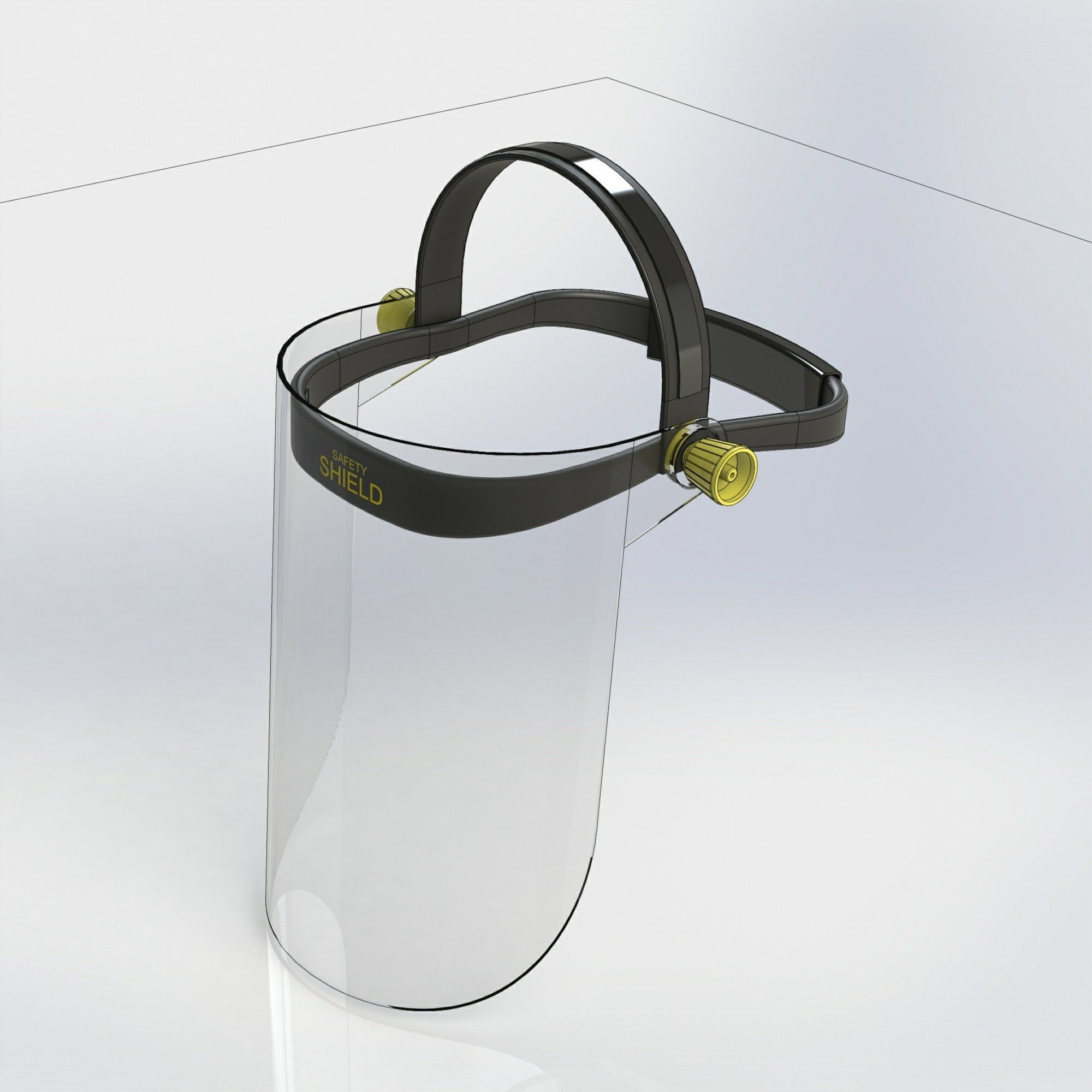 Face SHIELD Face Cover 3D model 3D printable | CGTrader