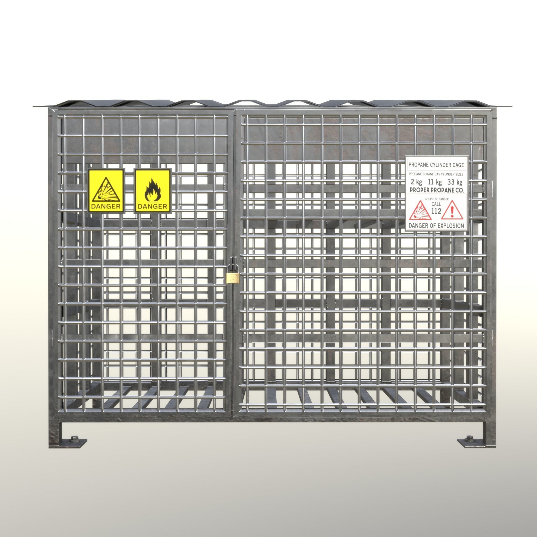 3D model Gas Cylinder Cage Clean VR / AR / low-poly | CGTrader