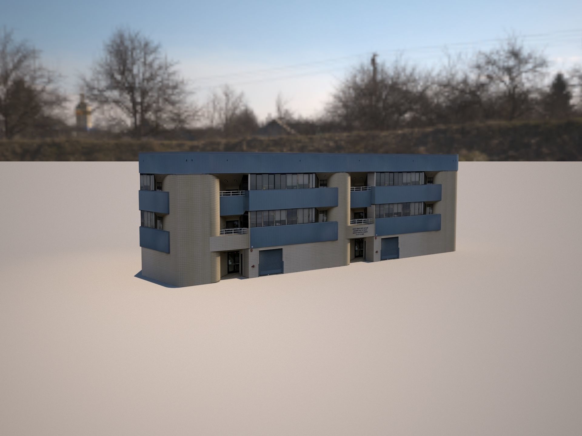 3d Entourage Buildings Context 3D model | CGTrader