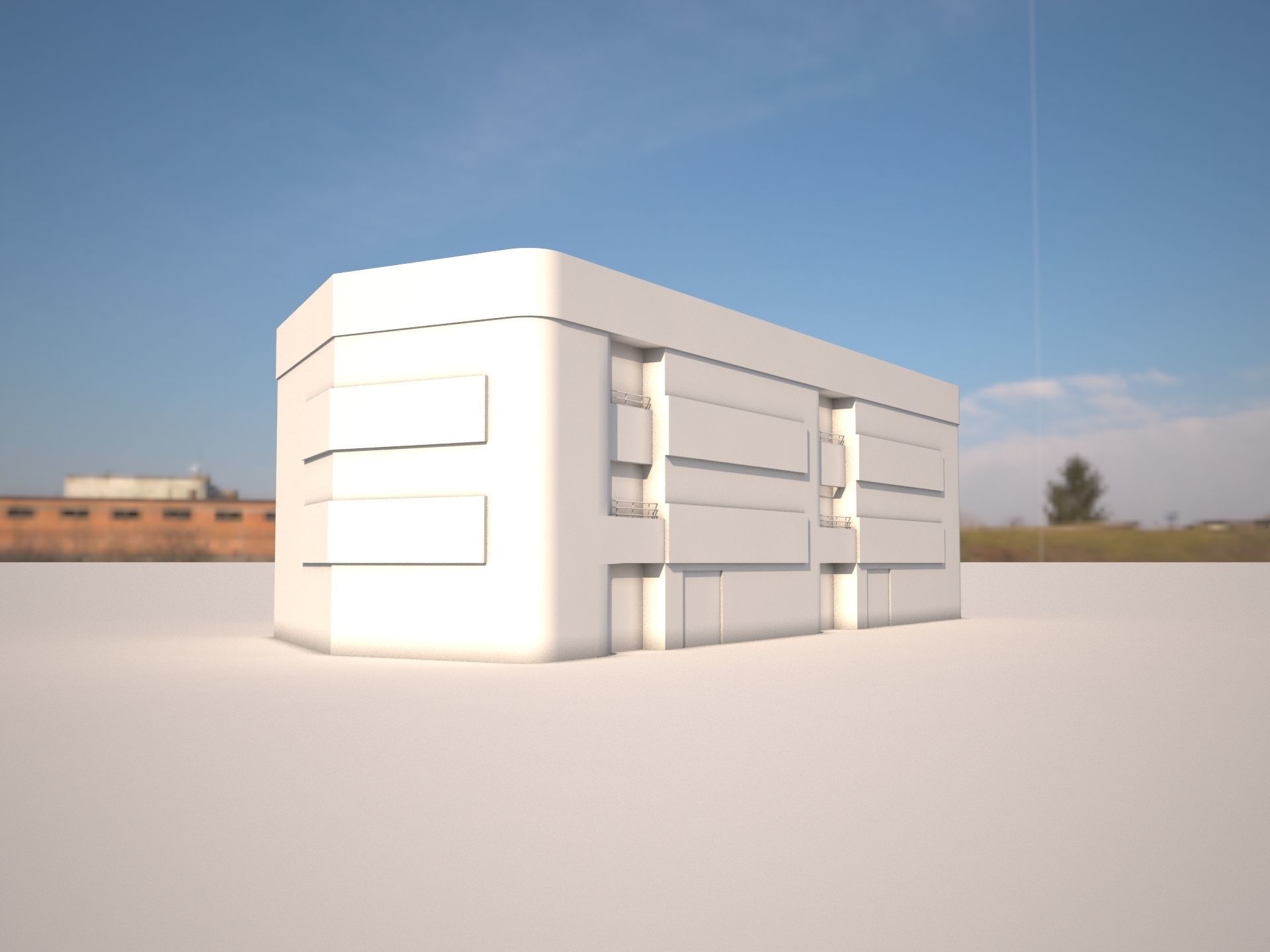 3d Entourage Buildings Context 3D model | CGTrader