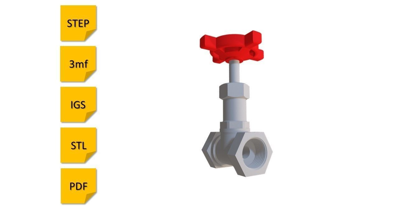 RATED NEEDLE VALVE 3D model 3D printable | CGTrader