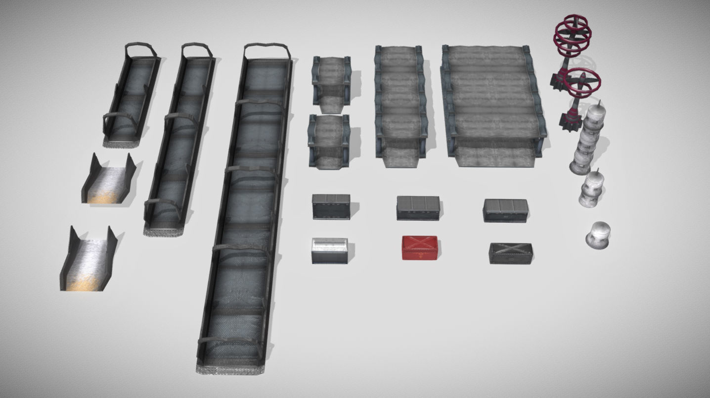 3D model Industrial Exterior MUD VR / AR / low-poly | CGTrader