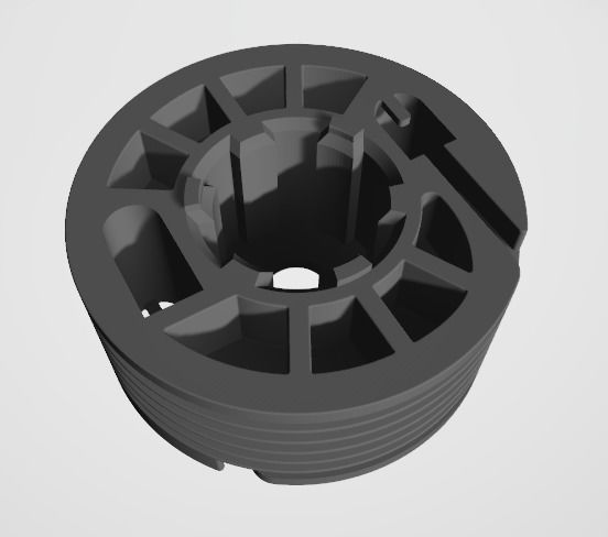 Car window lifter roller 3D model 3D printable | CGTrader