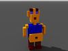 Fat Man Pixel 3D model 3D printable | CGTrader