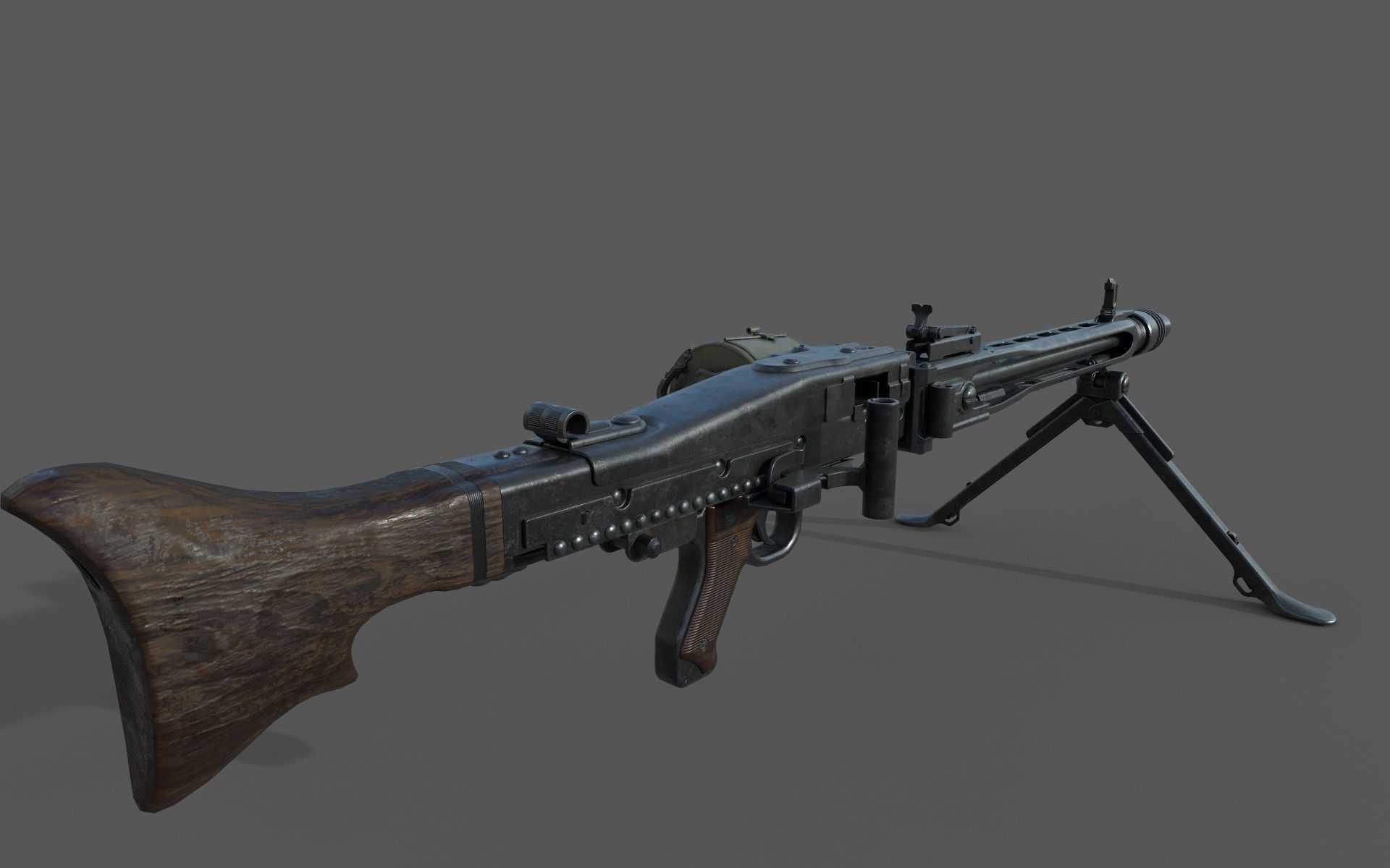 3D model MG-42 world war ii machine gun VR / AR / low-poly | CGTrader