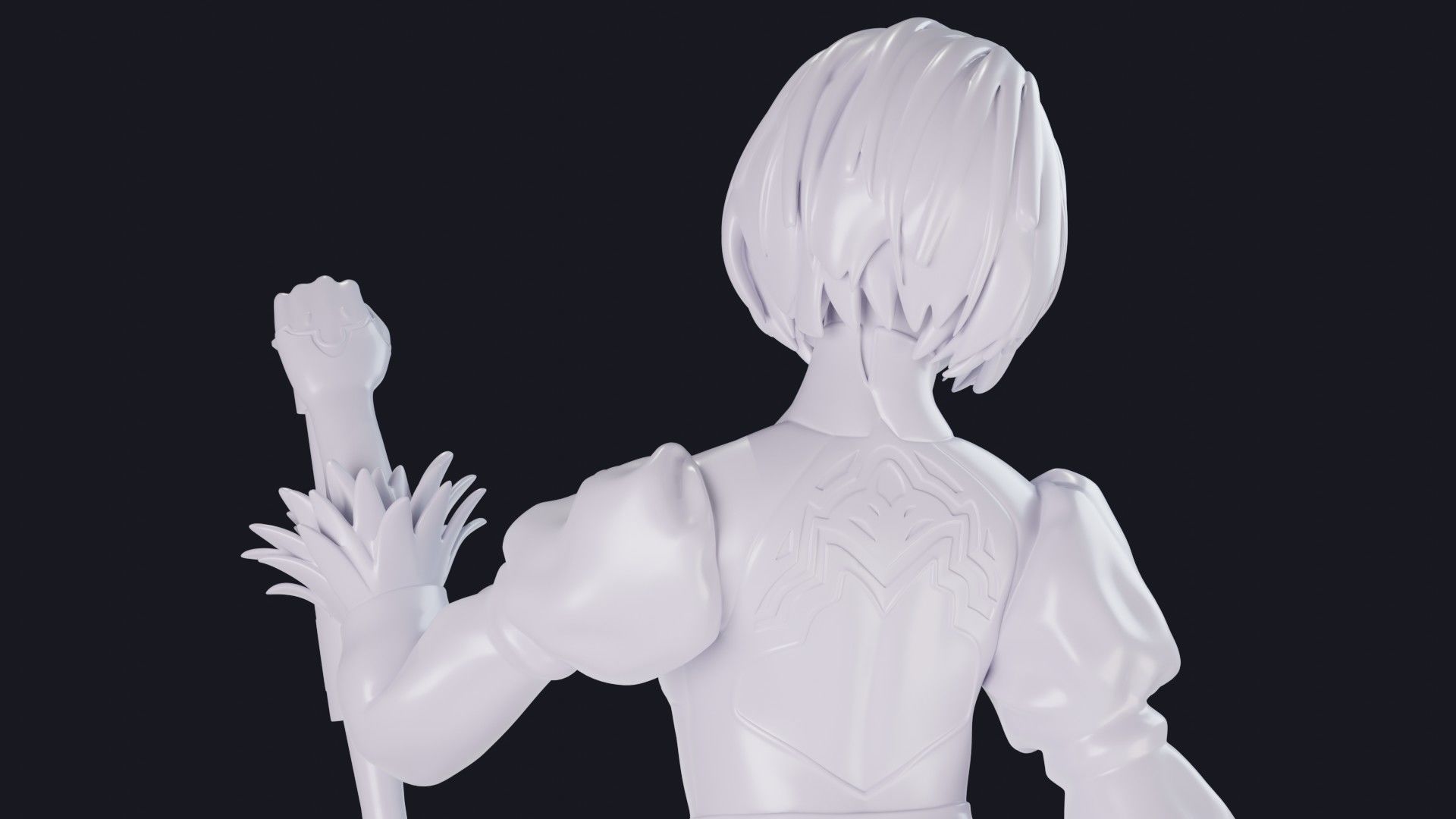 2B - Nier Automata 3D model 3D printable | CGTrader
