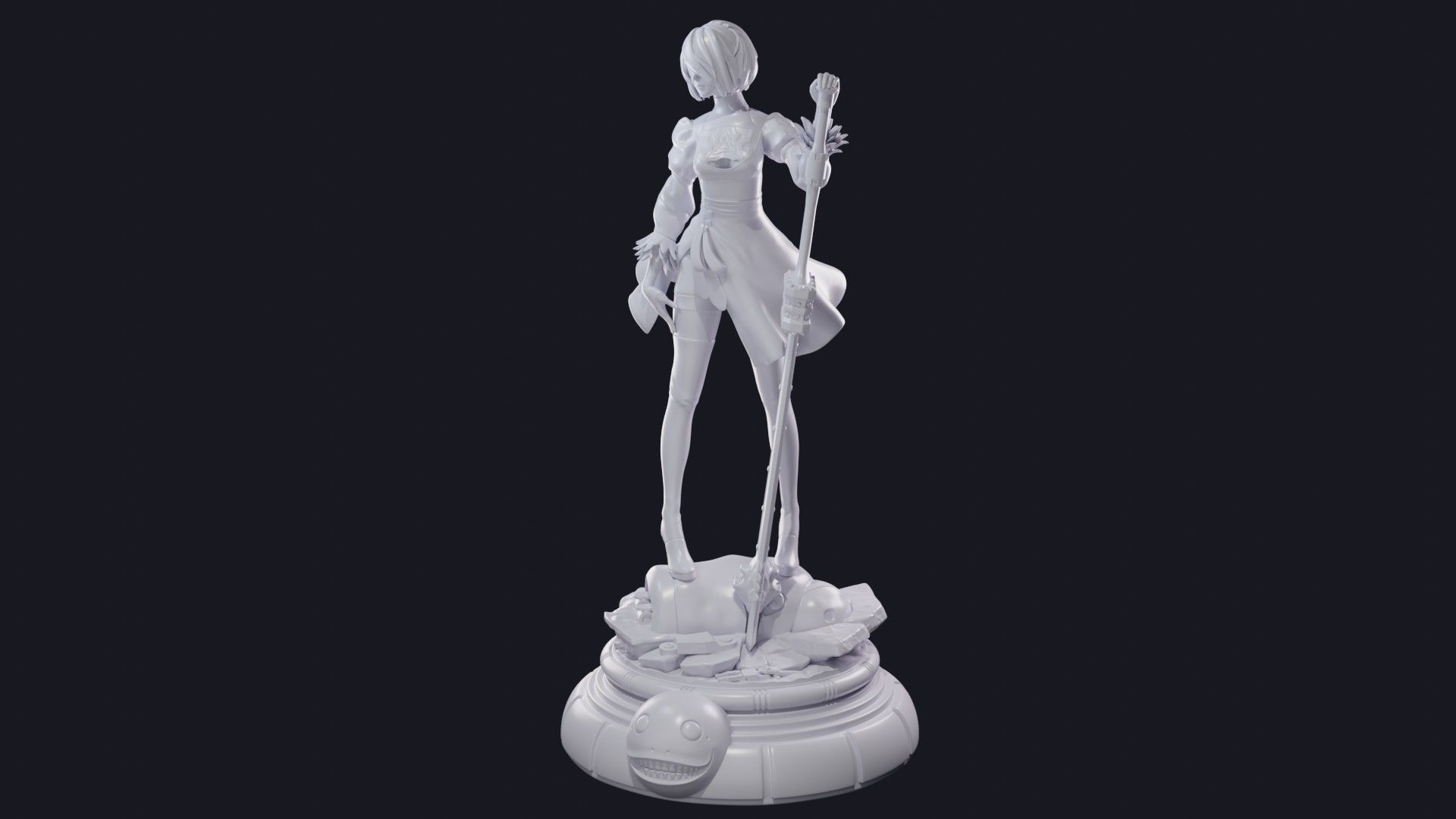 2B - Nier Automata 3D model 3D printable | CGTrader