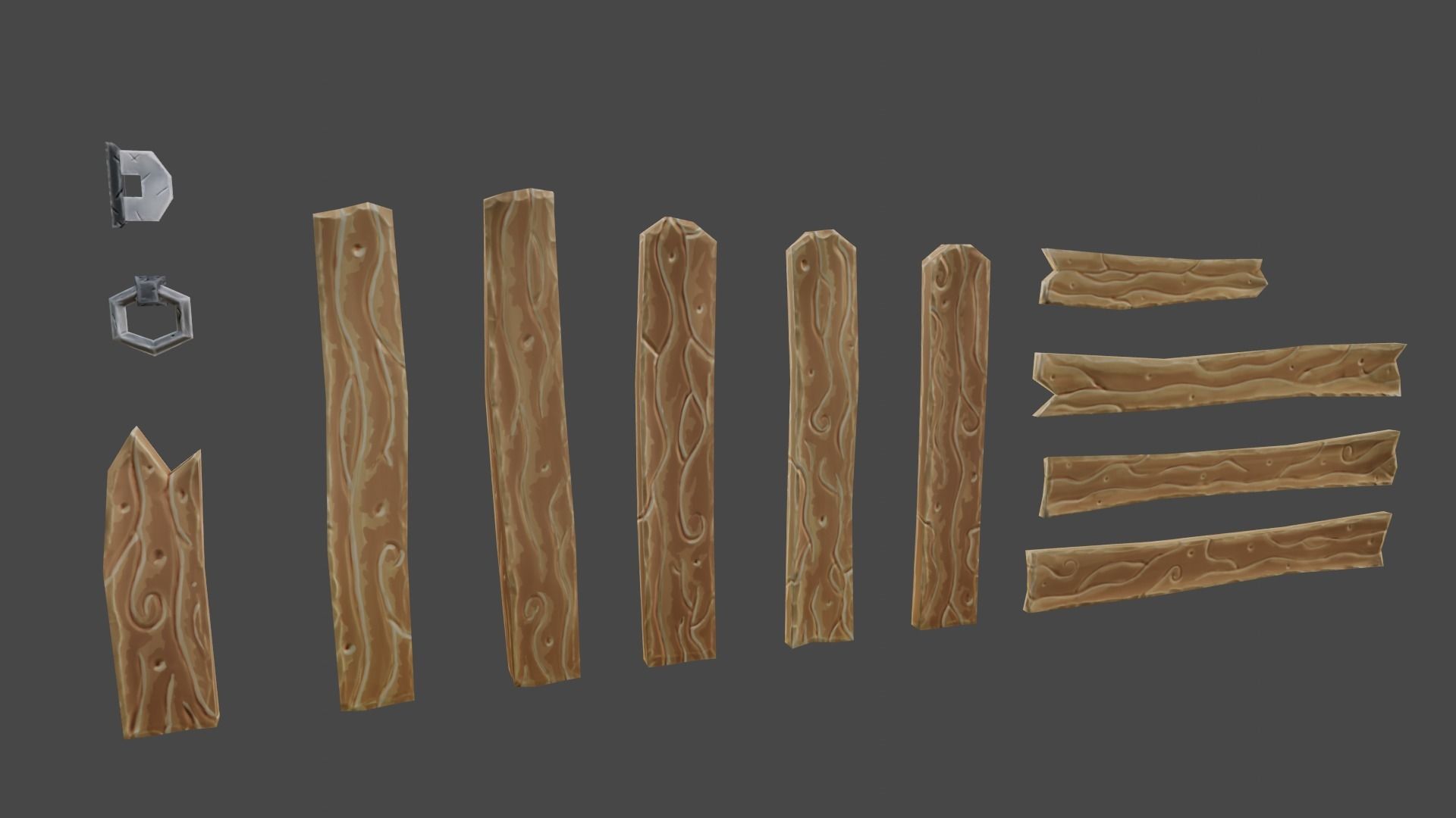 3D model Stylized Fence - Low-Poly VR / AR / low-poly | CGTrader