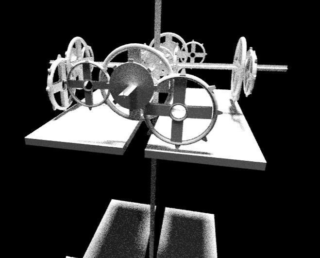 Water Powered Clock Tower Gear Assembly 3D model | CGTrader