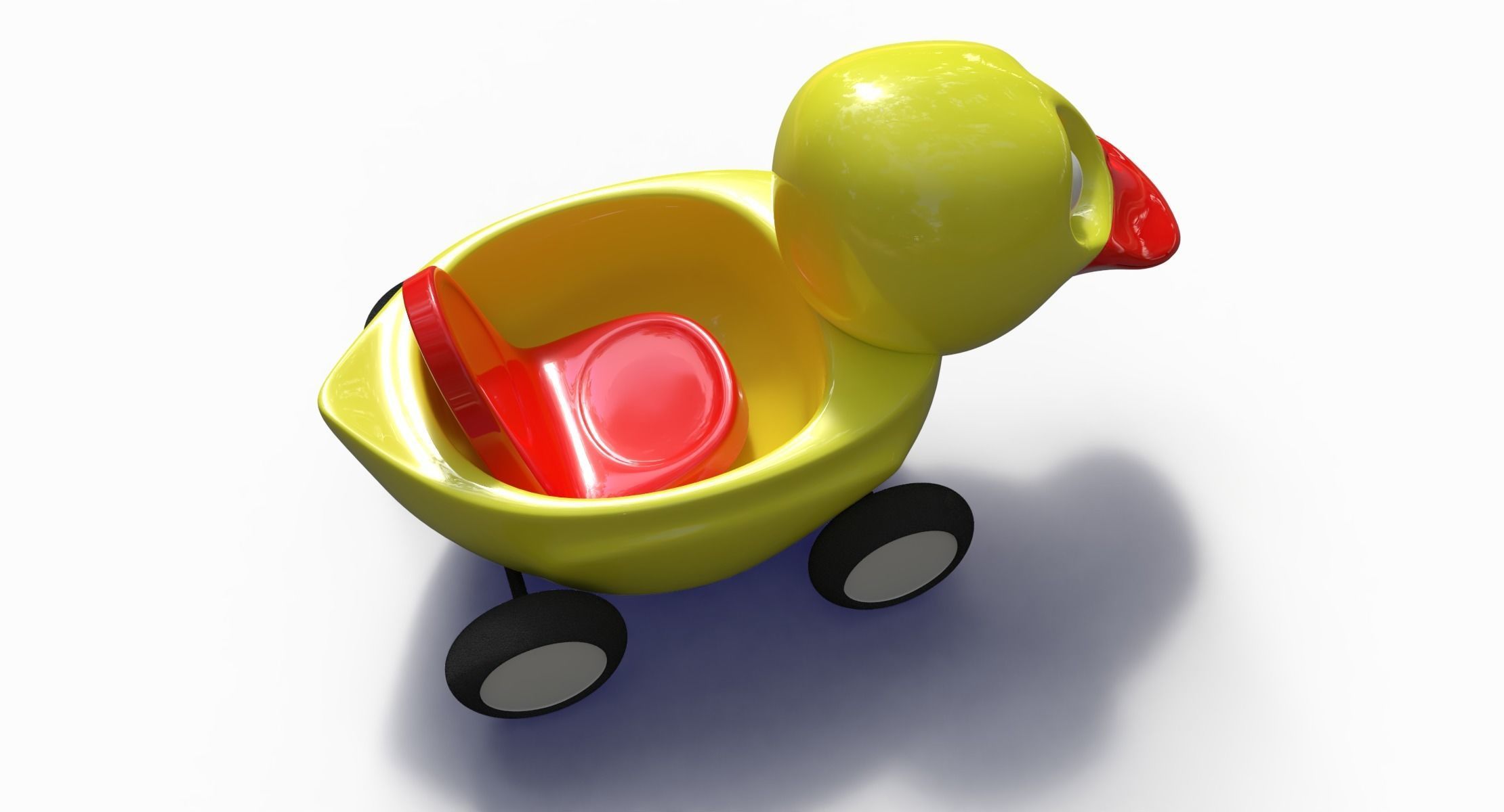 Duck car 3D model | CGTrader