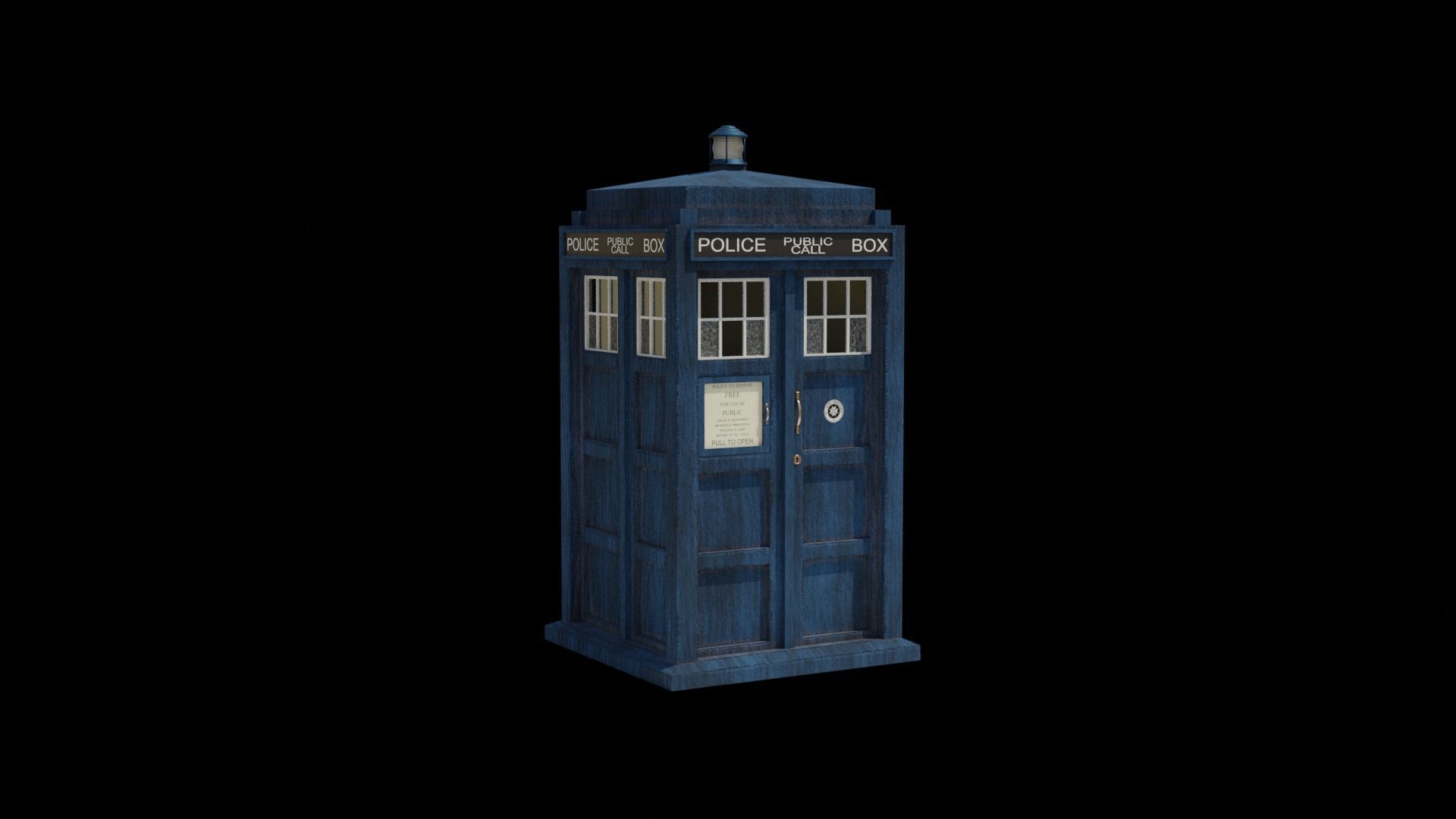 TARDIS from Doctor Who 3D model | CGTrader