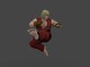 3D model KENS-002 Ken Kick VR / AR / low-poly rigged animated | CGTrader