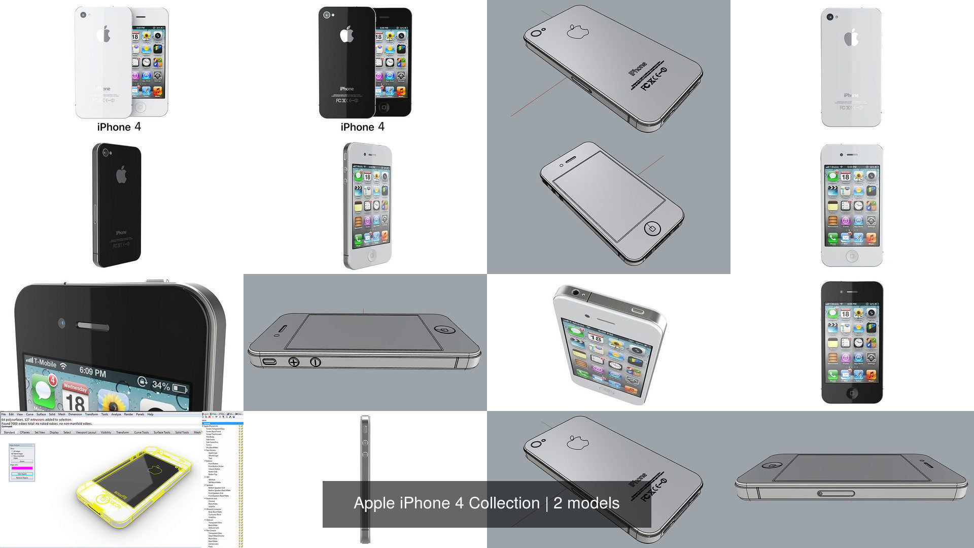 Apple iPhone 4 Collection | CGTrader