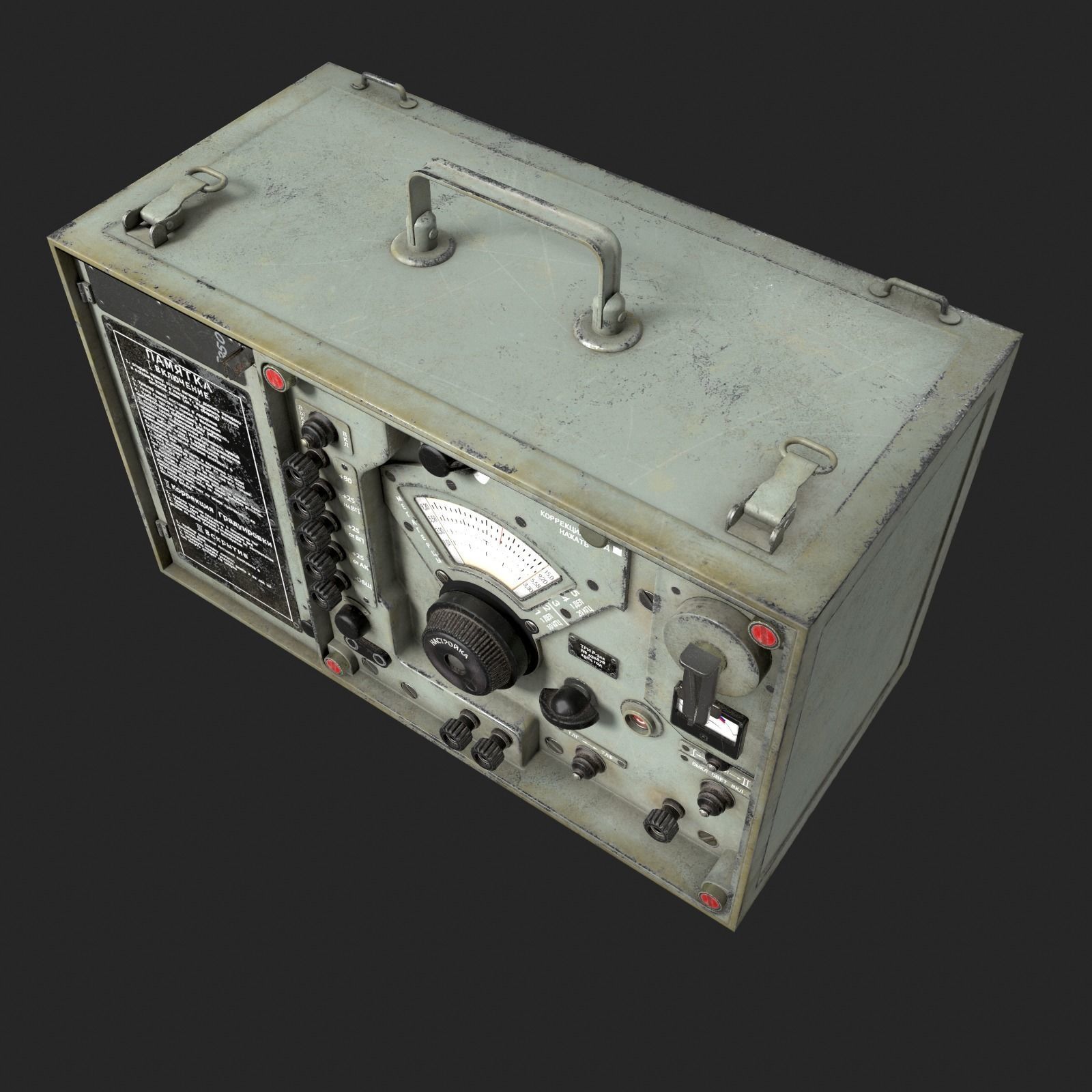 Soviet Military Radio free VR / AR / low-poly 3D model | CGTrader