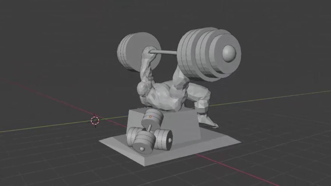 BenchPress creation 3d 3D model 3D printable | CGTrader