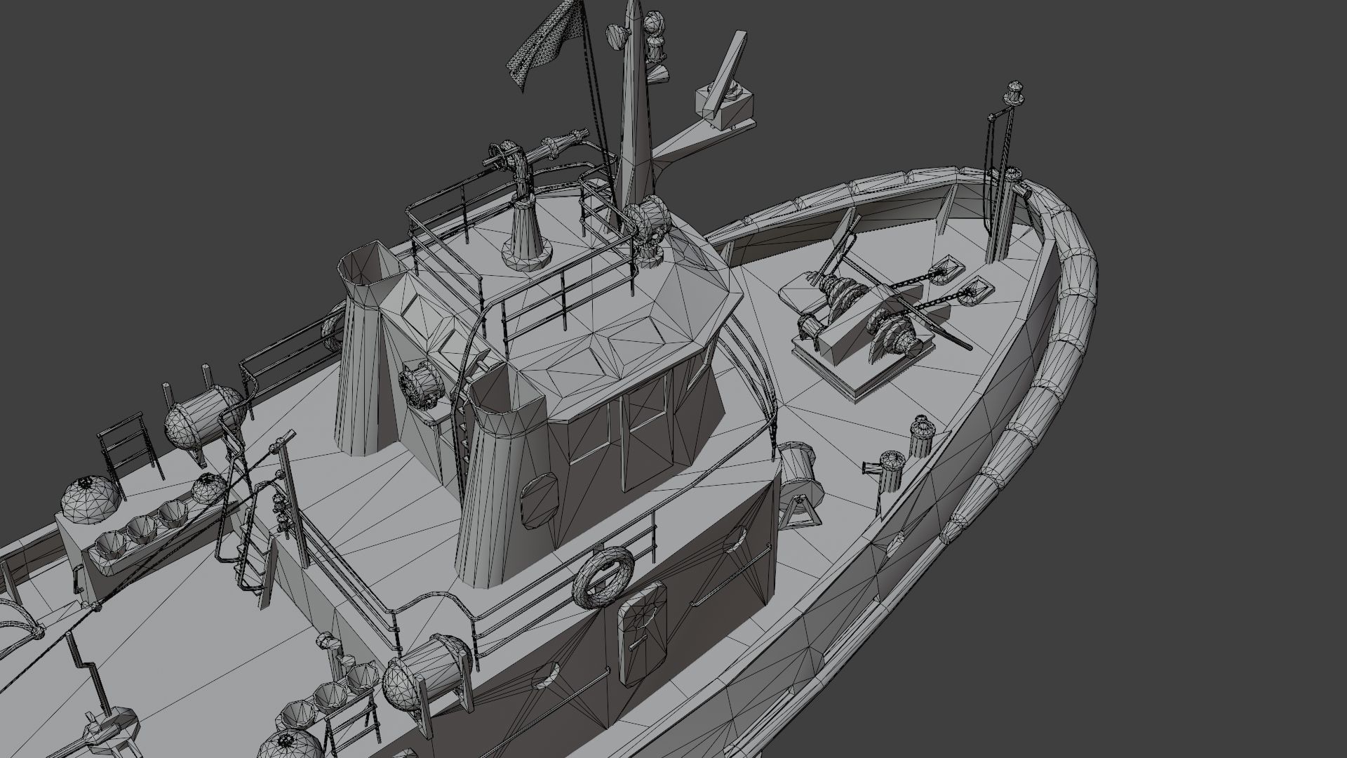 3D model Tugboat project 498 VR / AR / low-poly | CGTrader
