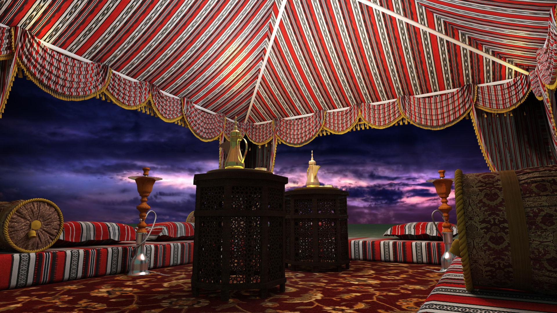 Arabic Tent 3D model | CGTrader