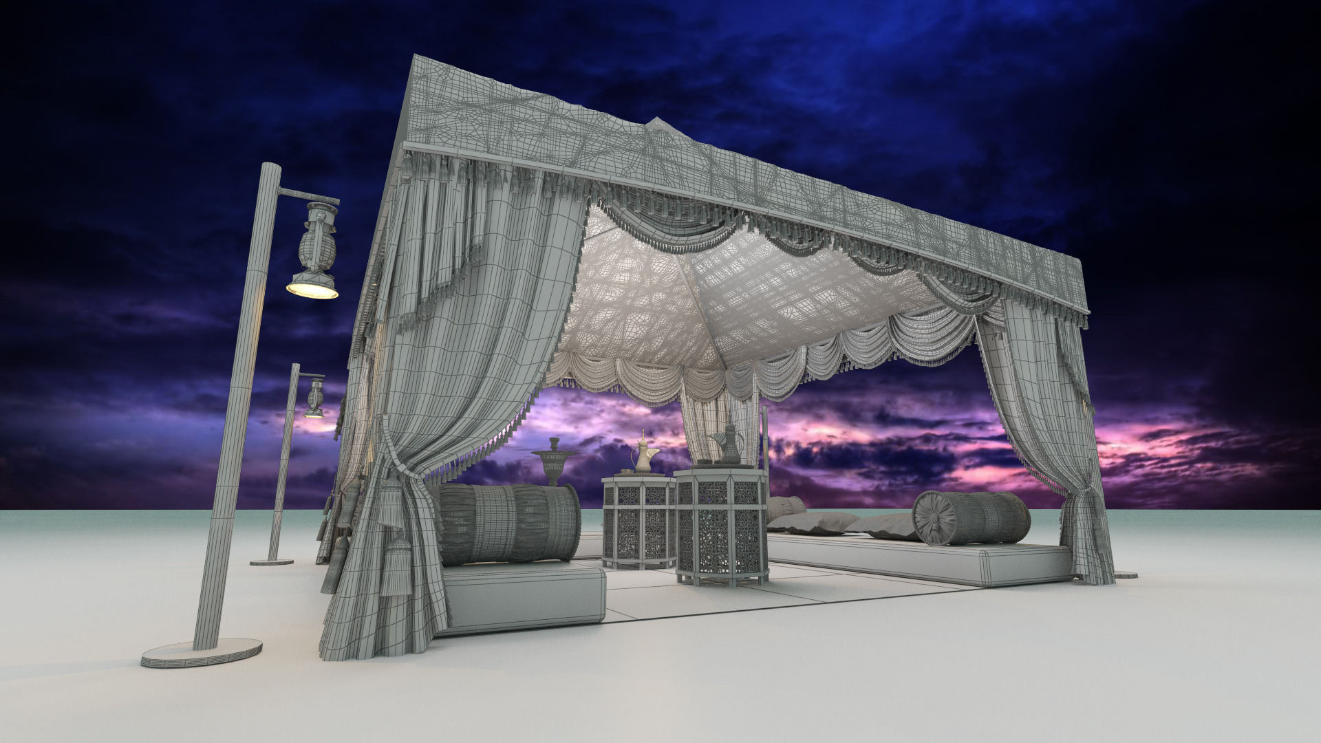 Arabic Tent 3D model | CGTrader